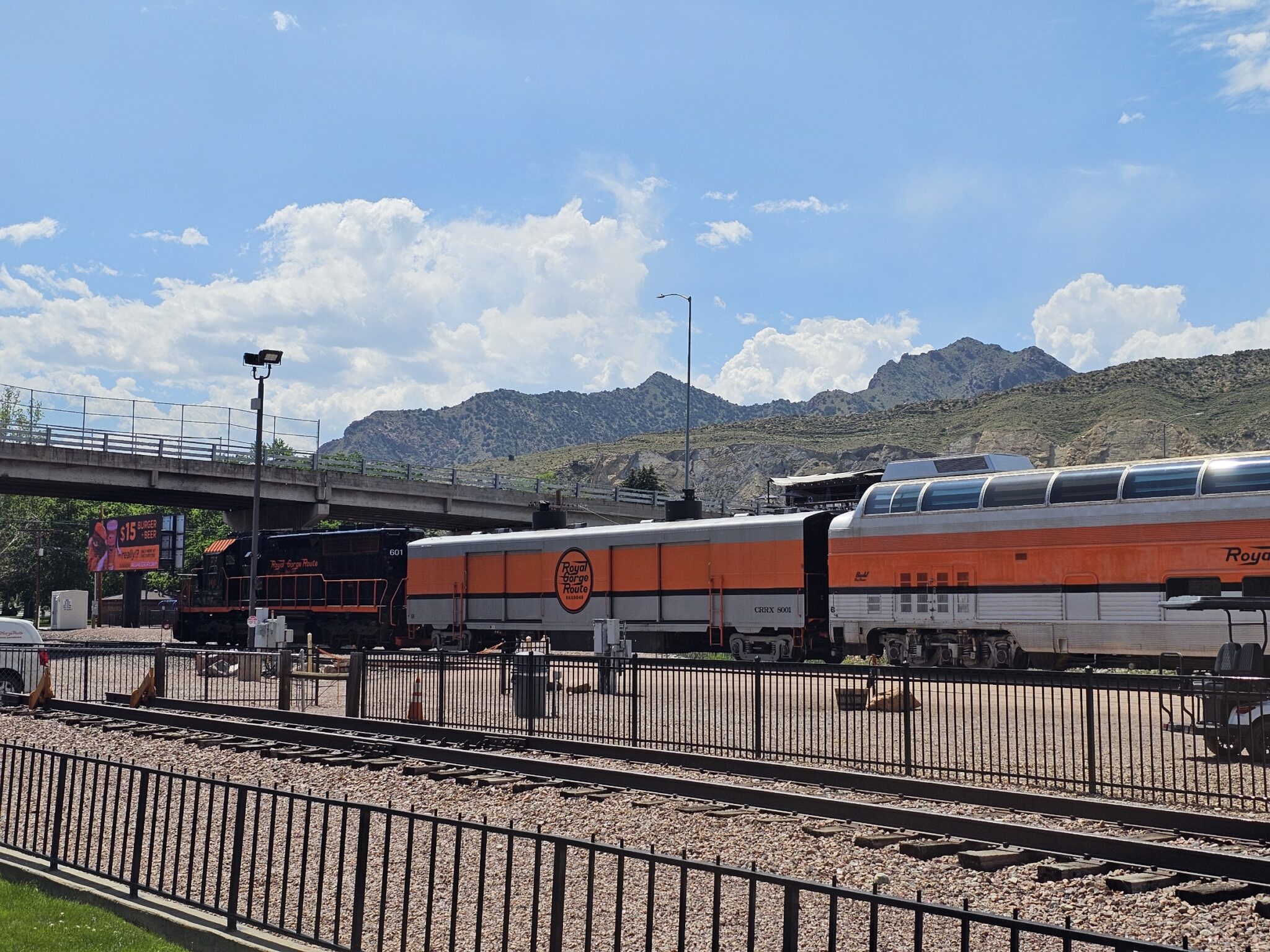 Take a scenic railroad ride on the Royal Gorge Route Railroad